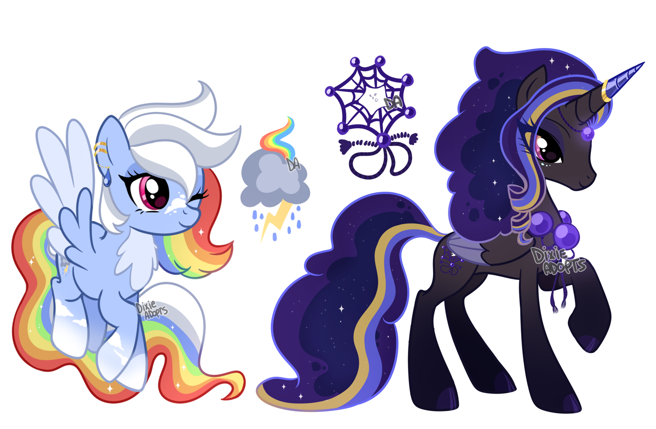 #3180762 - safe, artist:dixieadopts, oc, oc only, oc:morning ghost, oc:shining storm, alicorn ...