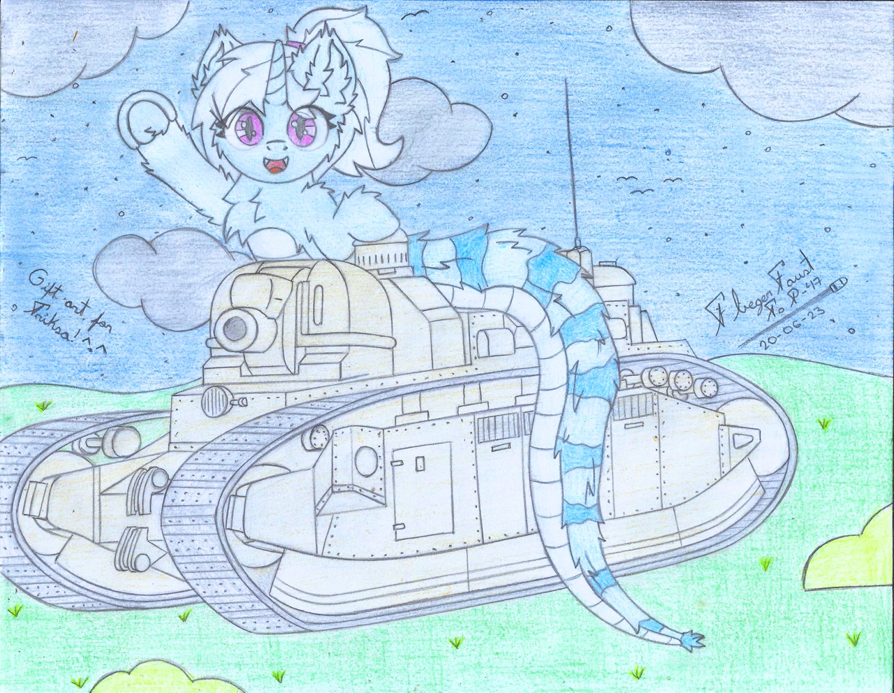 #3182344 - safe, artist:fliegerfausttop47, oc, oc only, oc:triksa ...