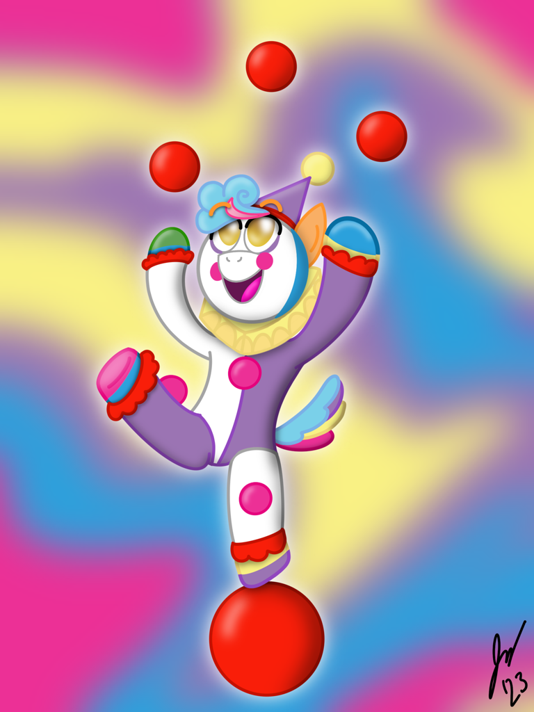 #3183200 - safe, ponyacci, earth pony, idw, balancing, ball, circus ...