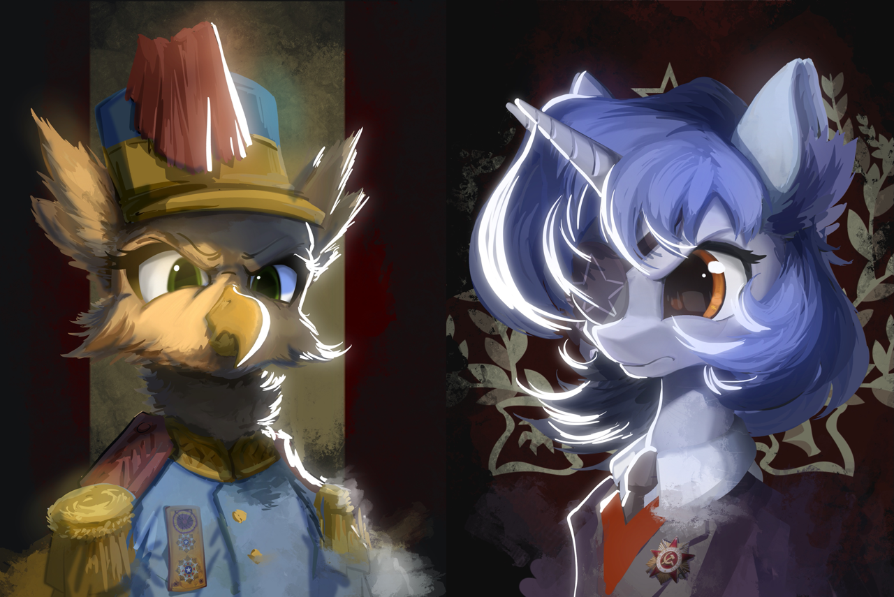 #3183549 - safe, artist:jijizi, oc, oc:alexander kemerskai, oc:starry ...