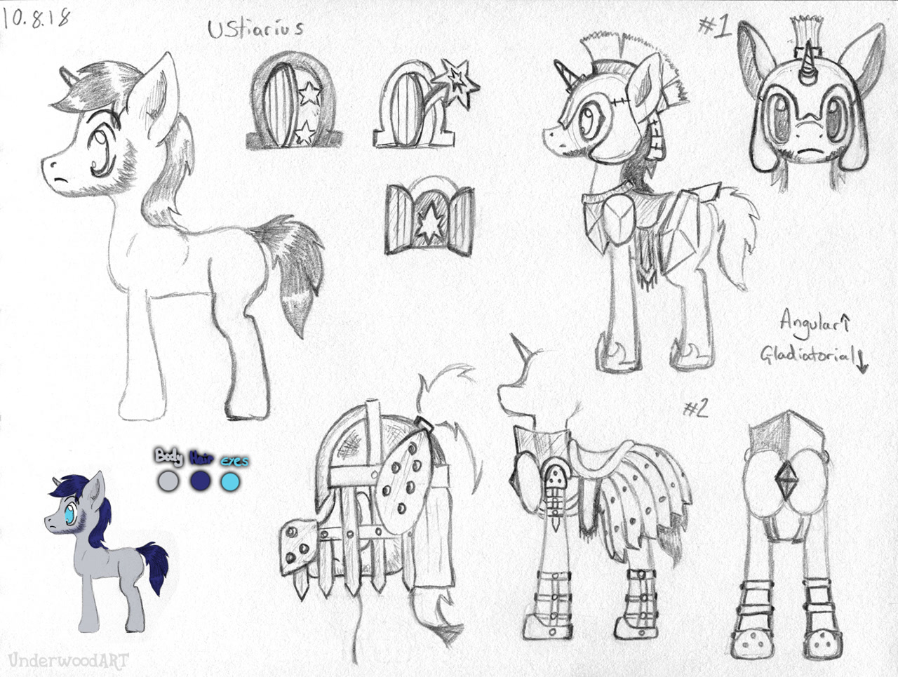 #3184405 - safe, artist:underwoodart, oc, oc only, oc:ustiarius, pony ...
