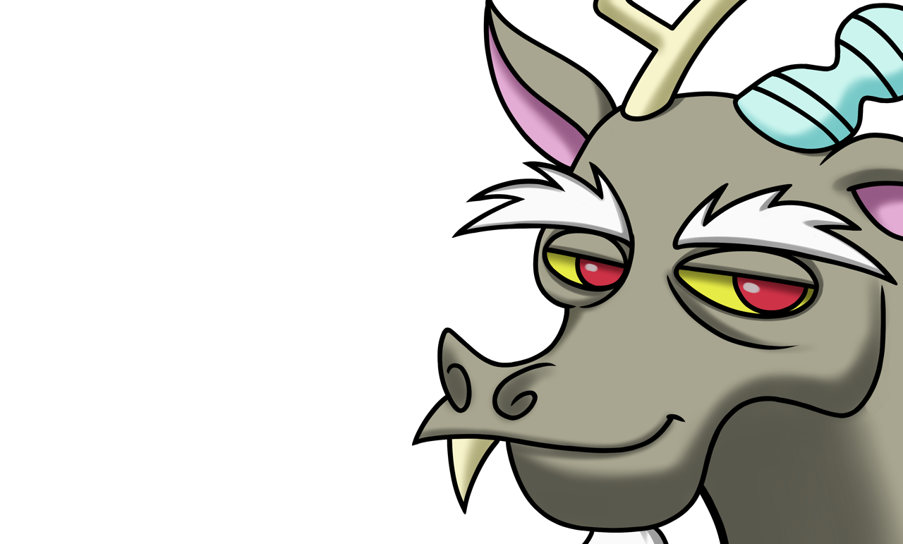 #3184761 - safe, artist:yuuwa, editor:zcord, discord, draconequus, g4, bust, commissioner:zcord ...