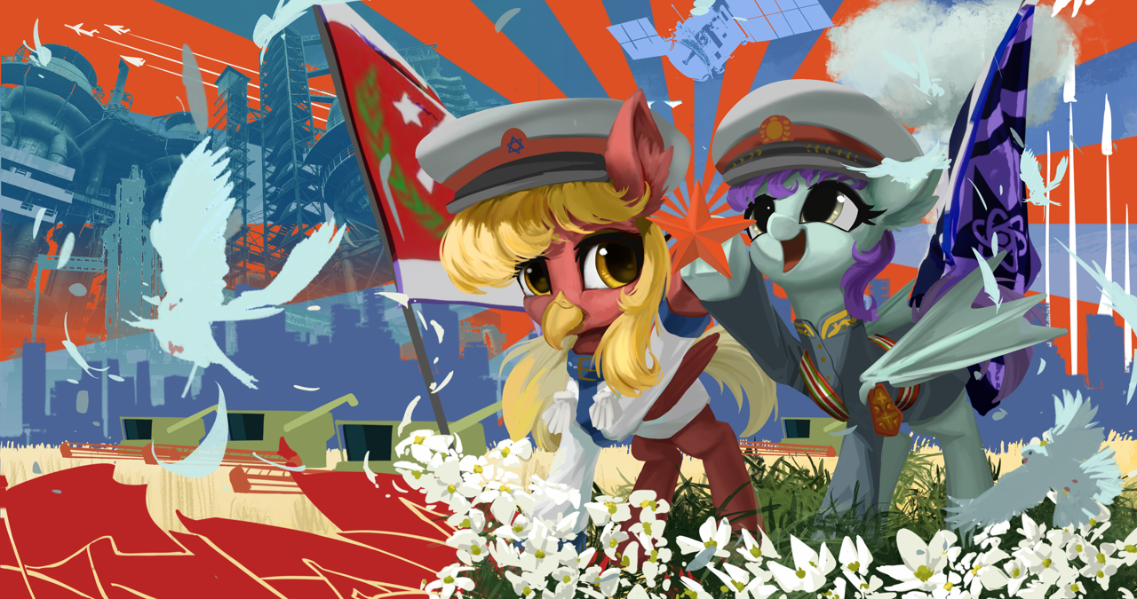 #3174856 - safe, artist:jijizi, oc, oc:posada, oc:wallnut drive, bat ...