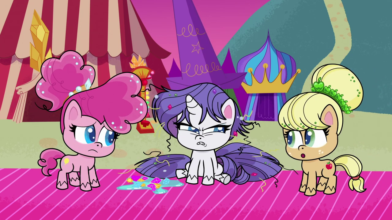 #3185941 - safe, screencap, applejack, pinkie pie, rarity, earth pony ...