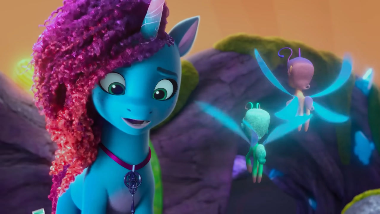 #3186438 - safe, screencap, misty brightdawn, breezie, pony, unicorn, family trees, g5, my ...