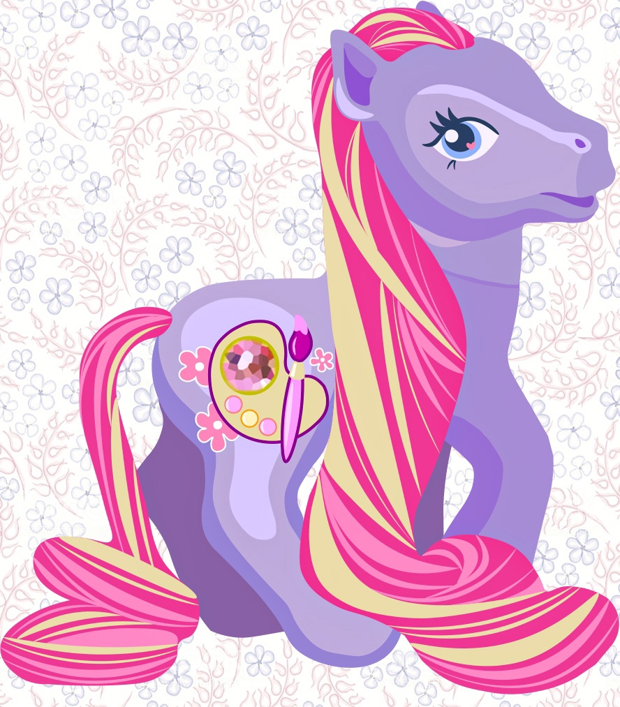 #3187009 - safe, artist:lilacdash, dibble dabble, earth pony, pony, g3, female, mare, solo ...