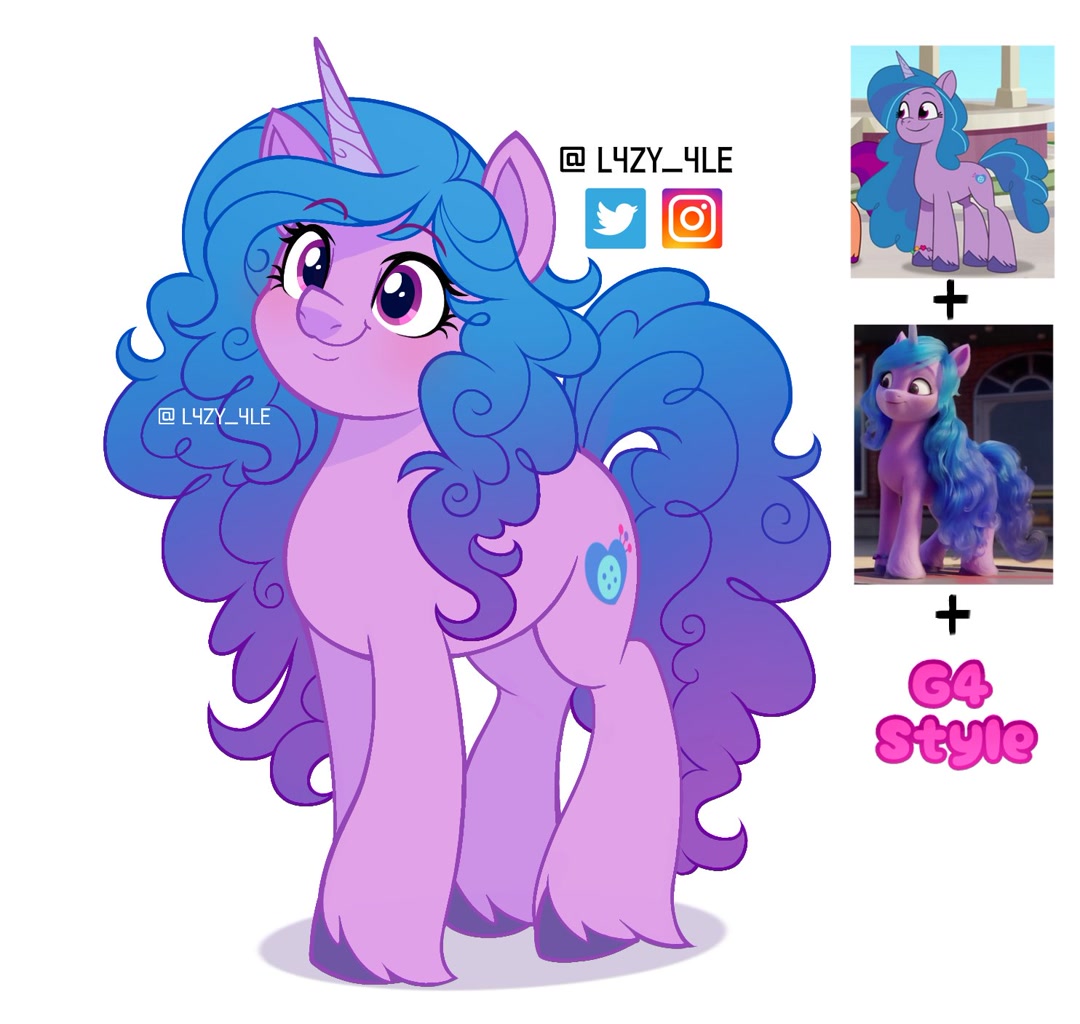 #3187090 - safe, artist:l4zy_4le, screencap, izzy moonbow, pony ...