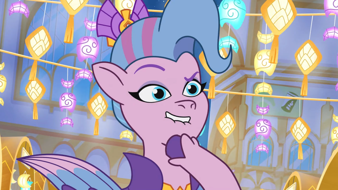 #3188260 - safe, screencap, queen haven, pegasus, pony, g5, moon ...