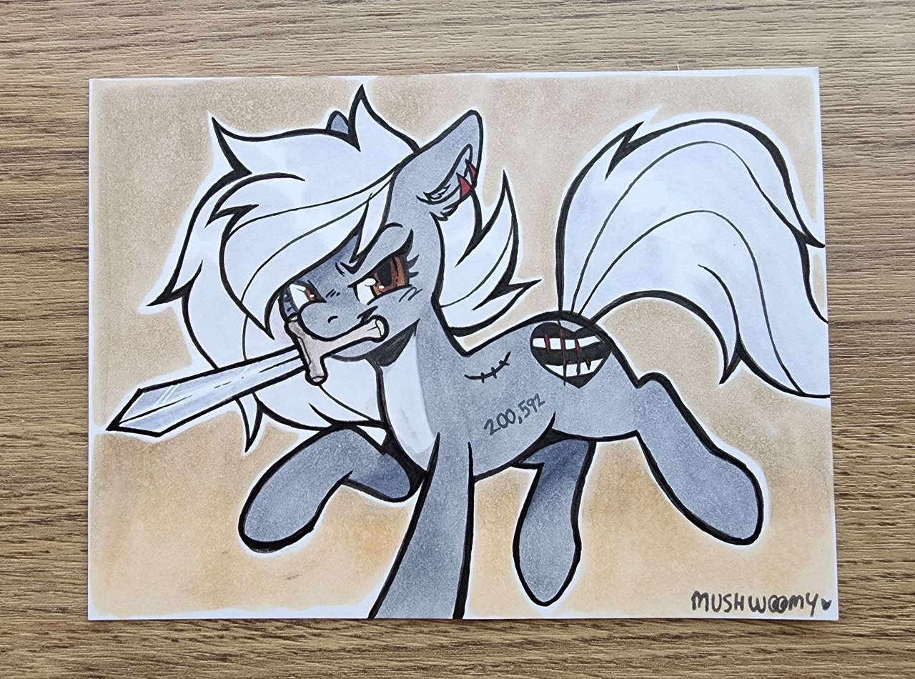 #3188588 - safe, artist:mushwoomy, oc, oc only, oc:mercury heart, earth ...