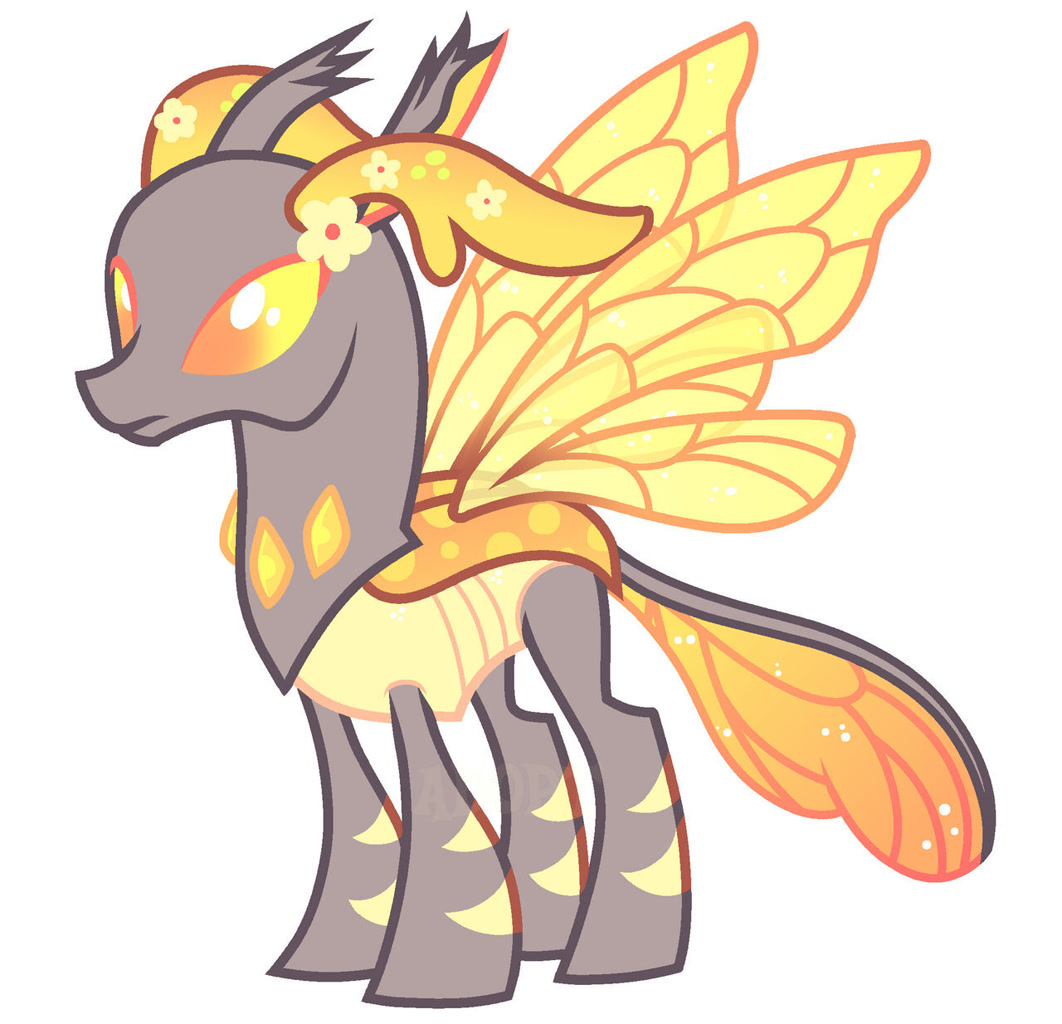 #3190723 - safe, artist:vi45, oc, oc only, changedling, changeling, g4, concave belly, simple ...