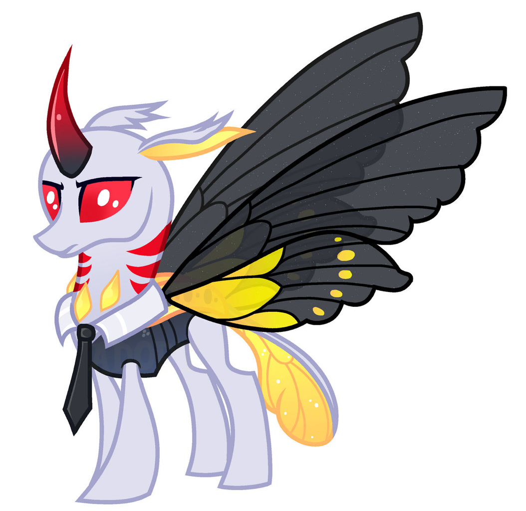 #3190724 - safe, artist:vi45, oc, oc only, changedling, changeling, g4, necktie, simple ...