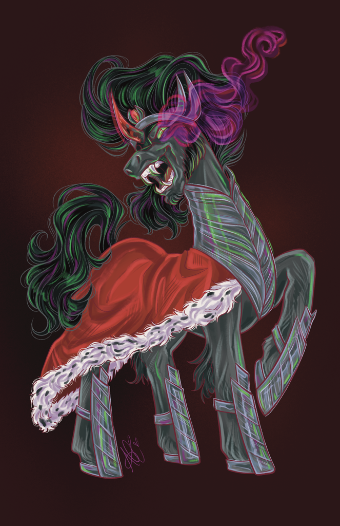 #3190770 - safe, artist:ashley-the-muffin, king sombra, pony, umbrum ...