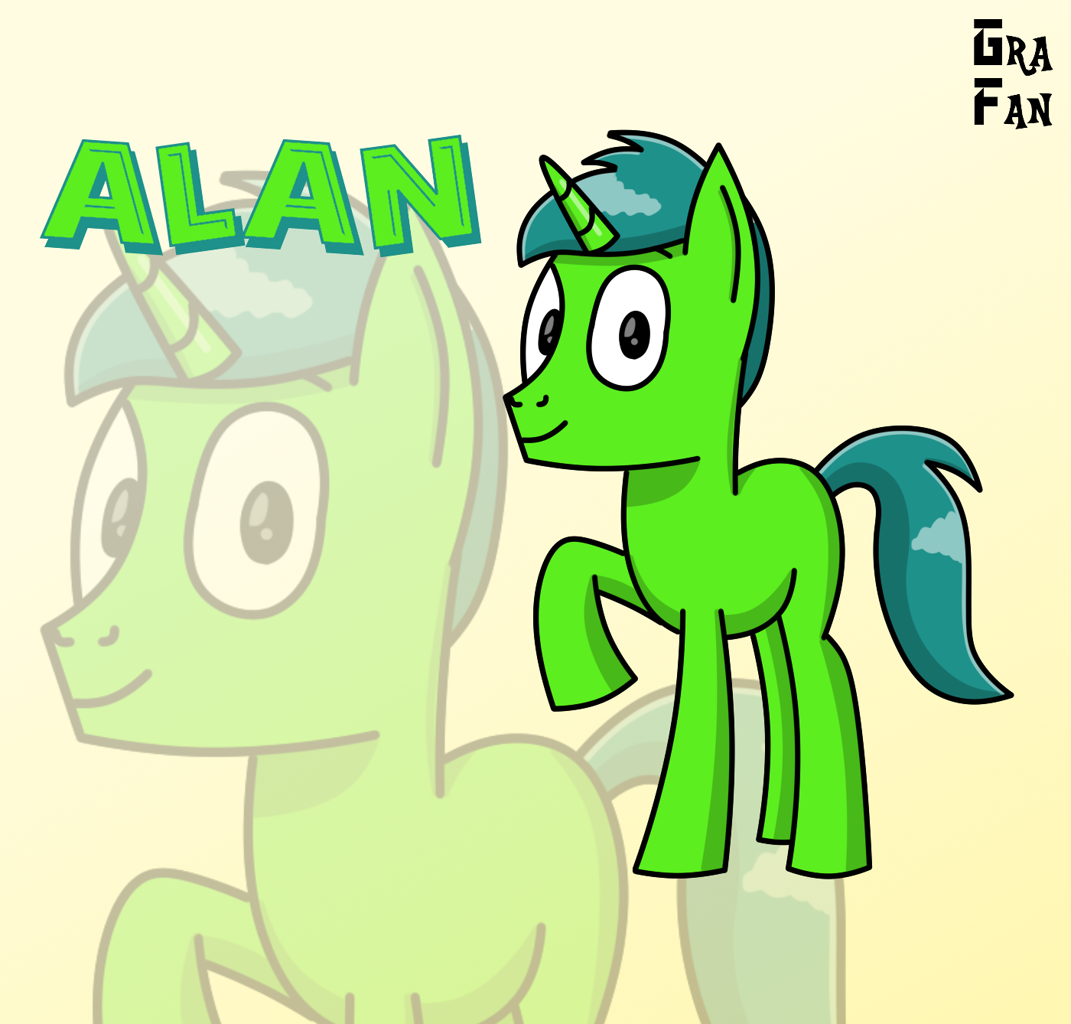#3190776 - safe, artist:gradiusfanatic, oc, oc only, oc:alan, pony ...
