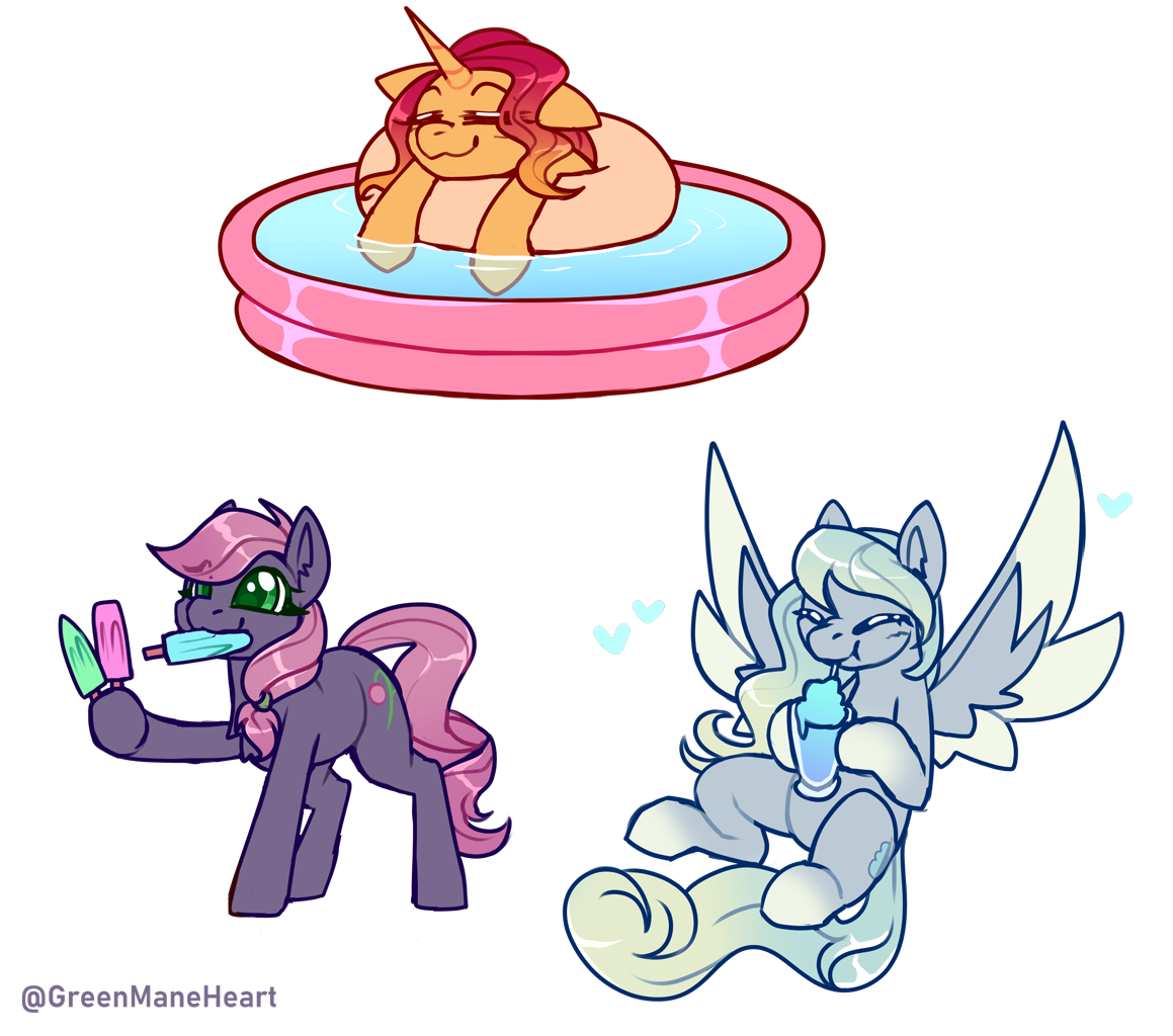 #3192330 - safe, artist:greenmaneheart, oc, oc only, oc:plum berry, oc ...