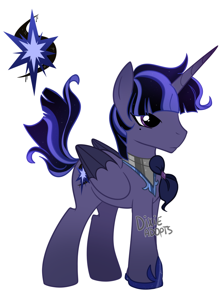 #3192464 - safe, artist:dixieadopts, oc, oc only, oc:night sky, alicorn, pony, alicorn oc, high ...