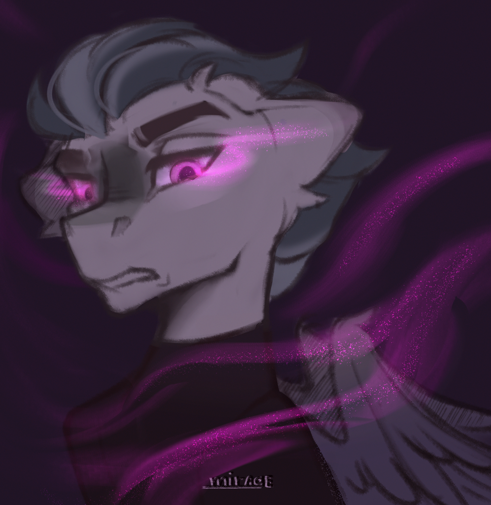 #3176542 - safe, artist:mirage, oc, oc only, pegasus, pony, angry, bust ...