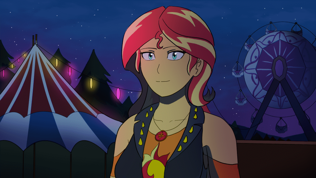 #3177925 - safe, artist:symptom99, sunset shimmer, human, equestria ...