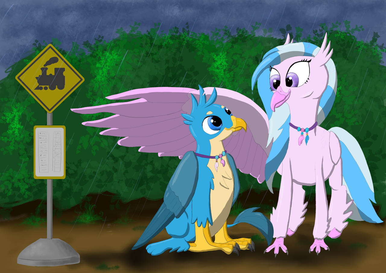 #3178964 - safe, artist:jack-varus, gallus, silverstream, classical ...