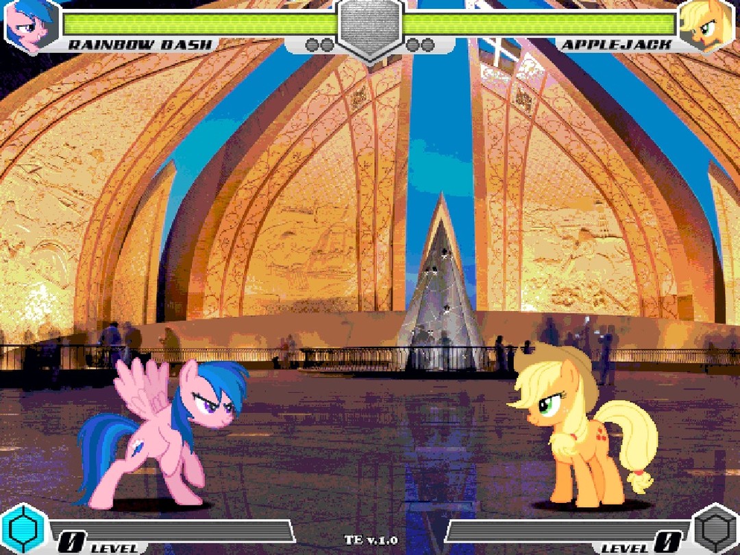 #3178973 - safe, artist:tom artista, applejack, rainbow dash, fighting ...