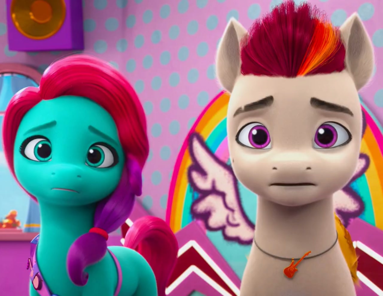 #3179336 - safe, screencap, jazz hooves, rocky riff, earth pony ...