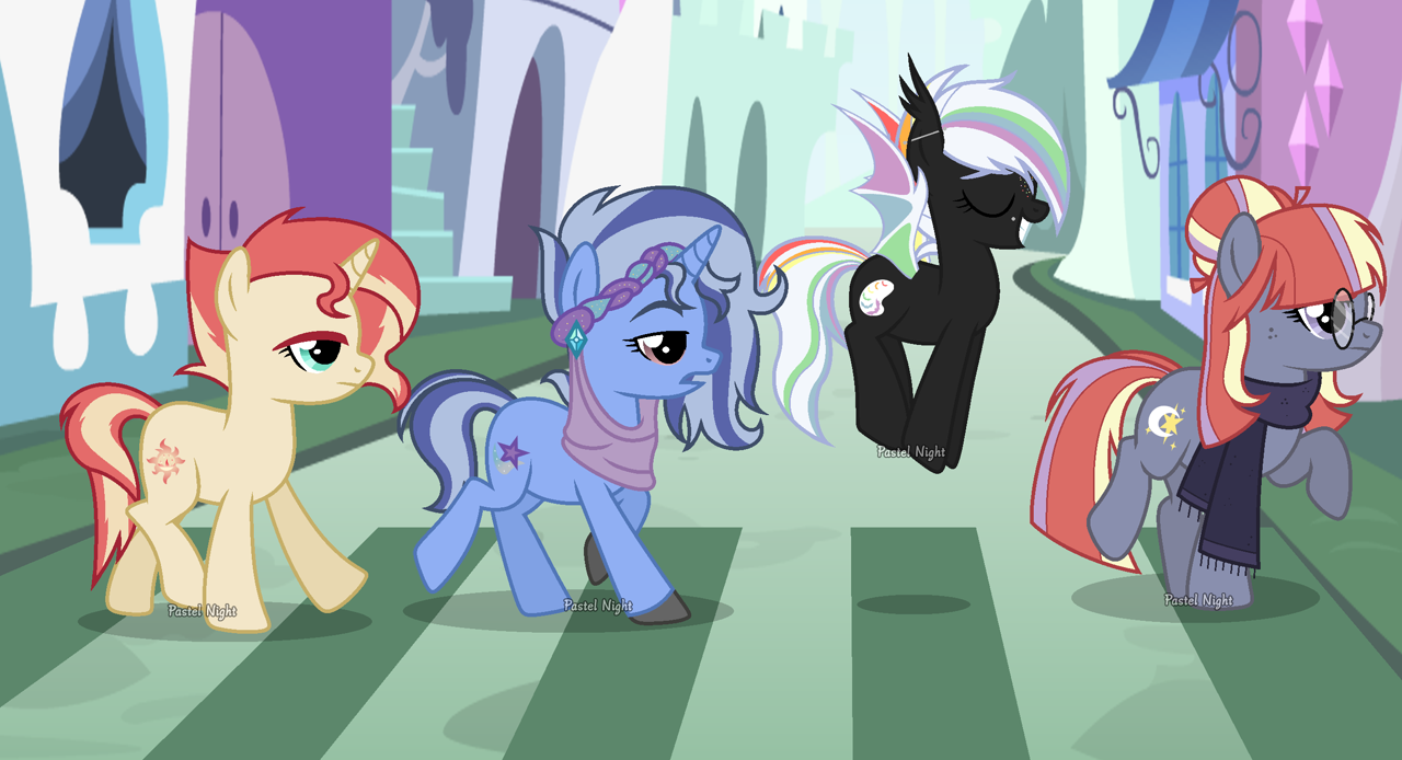 #3179498 - safe, artist:pastelnightyt, oc, oc only, oc:mystique, oc:pastel night, oc:sparkling ...