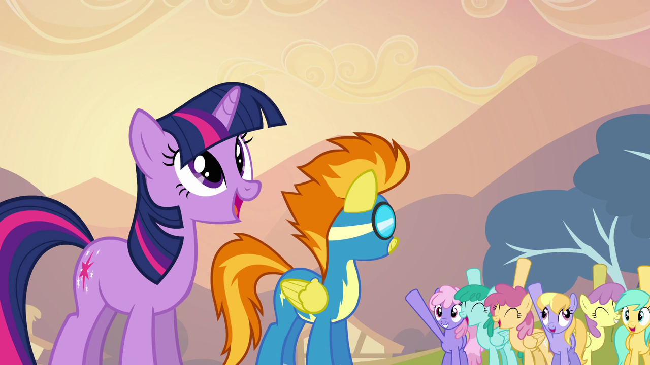 #3192649 - safe, screencap, cloud kicker, dizzy twister, orange swirl ...