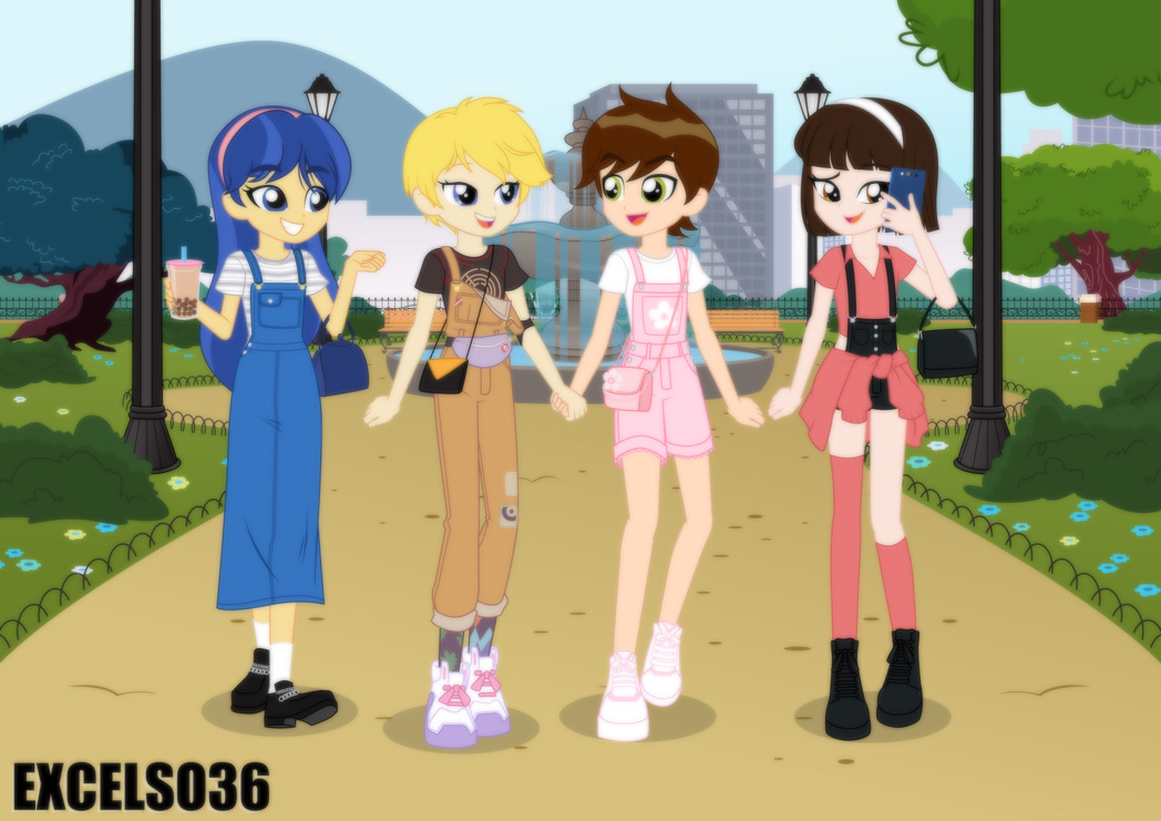 #3199586 - safe, artist:excelso36, flash sentry, oc, oc:cherish lynne ...