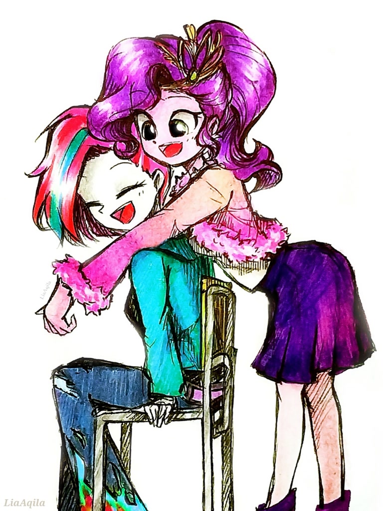 #3199720 - safe, artist:liaaqila, pipp petals, zipp storm, human ...