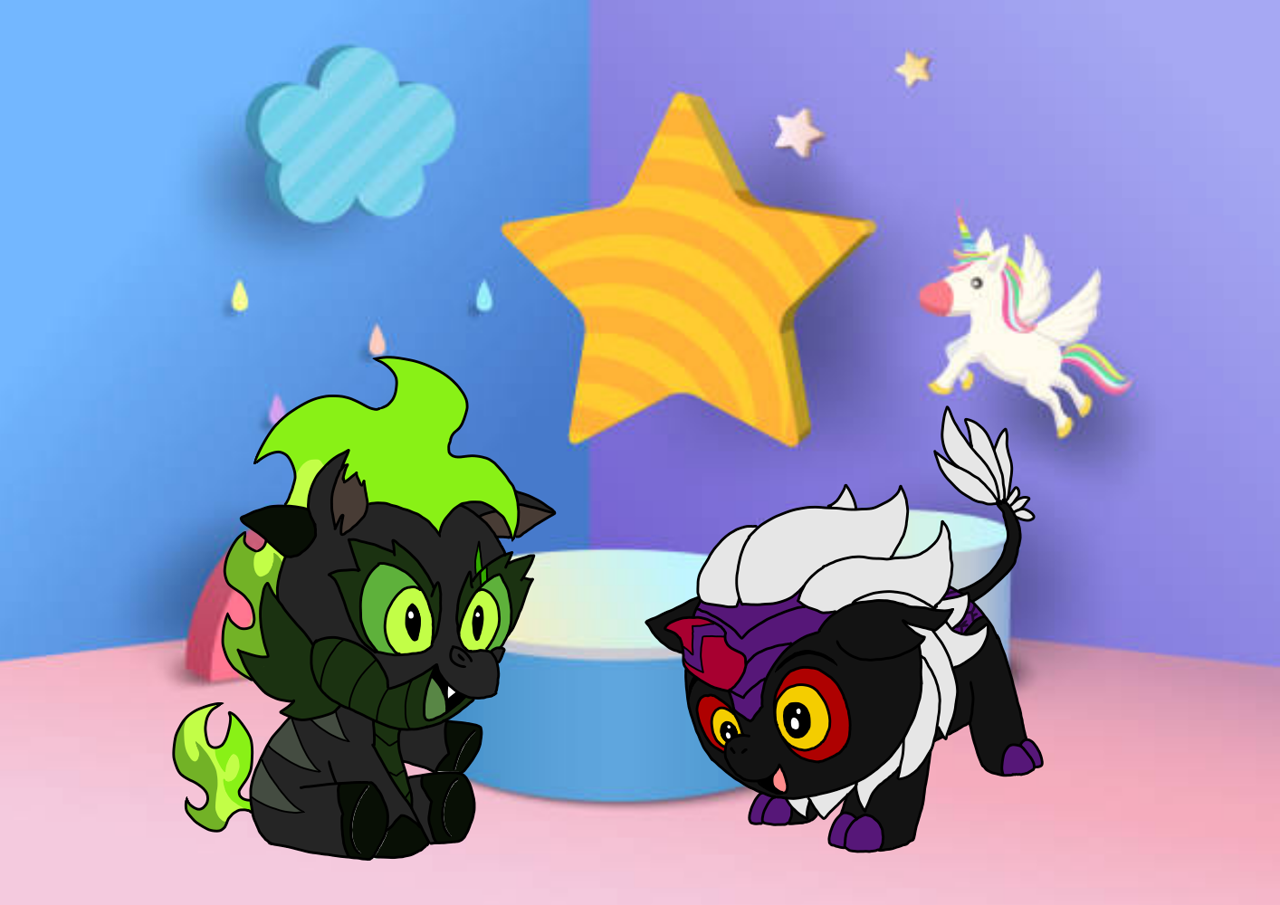 #3199756 - safe, artist:zetikoopa, oc, oc:dark havok, oc:phantom ...