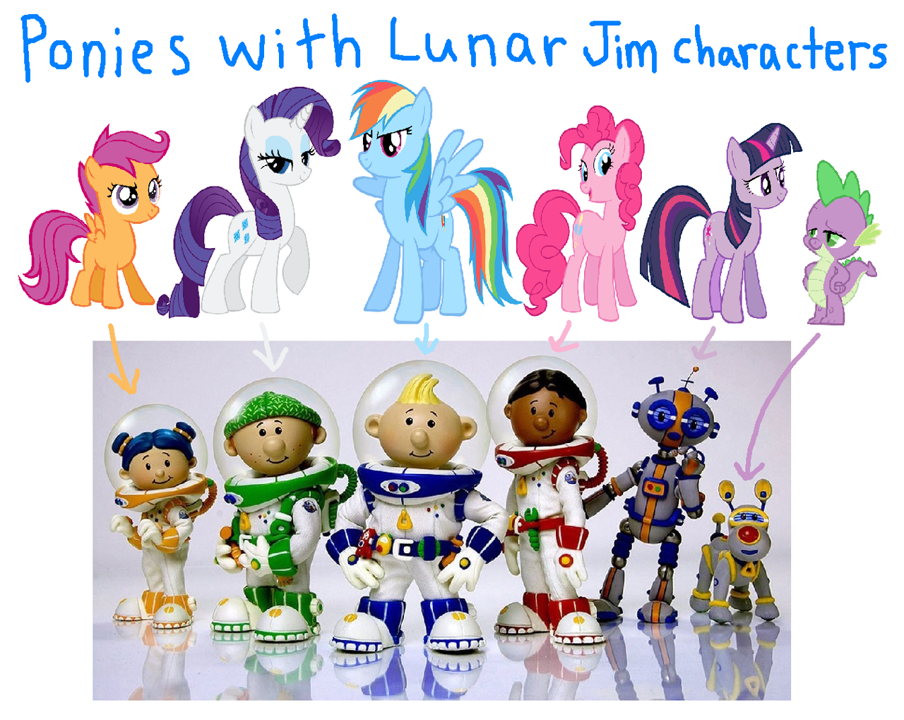 #3202221 - safe, edit, pinkie pie, rainbow dash, rarity, scootaloo ...