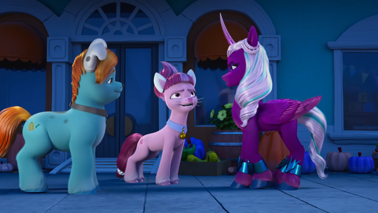 #3202407 - safe, screencap, opaline arcana, sweets (g5), toots, alicorn ...