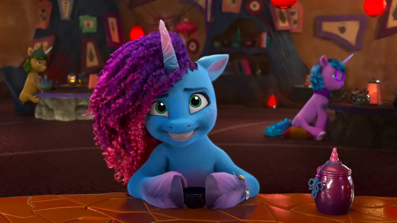 #3202418 - safe, screencap, dapple, misty brightdawn, pony, unicorn, father of the bridlewood ...