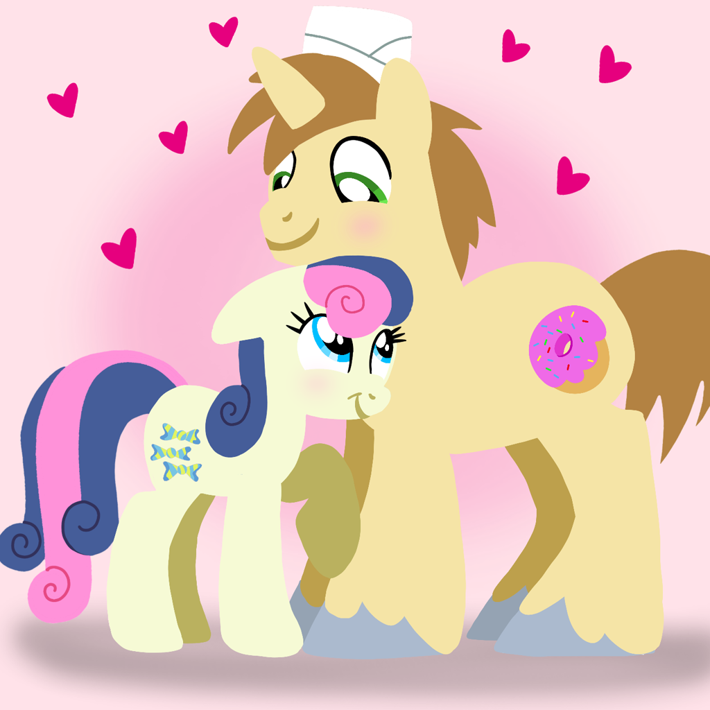 #3193490 - safe, artist:mlplary6, bon bon, donut joe, sweetie drops ...