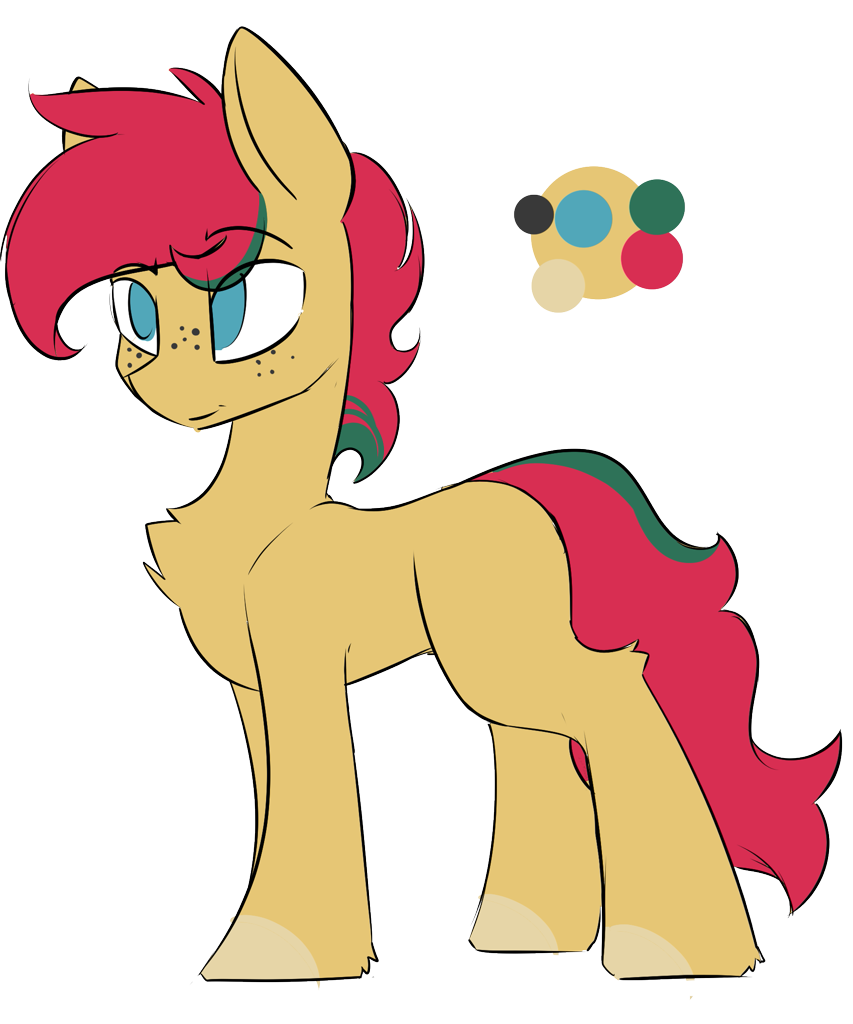 #3203484 - safe, artist:beardie, oc, oc only, oc:chessie, earth pony, pony, chest fluff, female ...