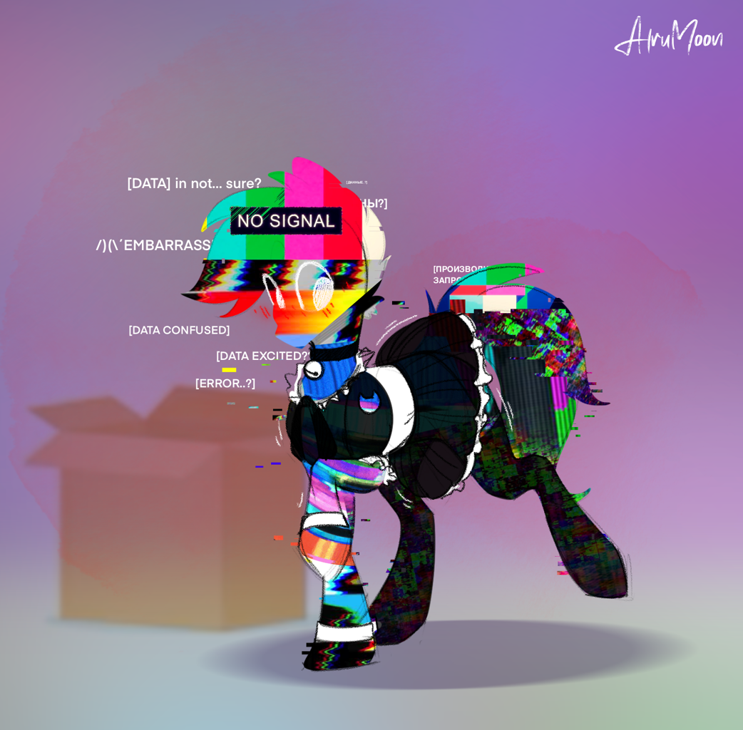 #3203701 - safe, artist:alrumoon_art, oc, oc only, oc:cardboard.exe ...