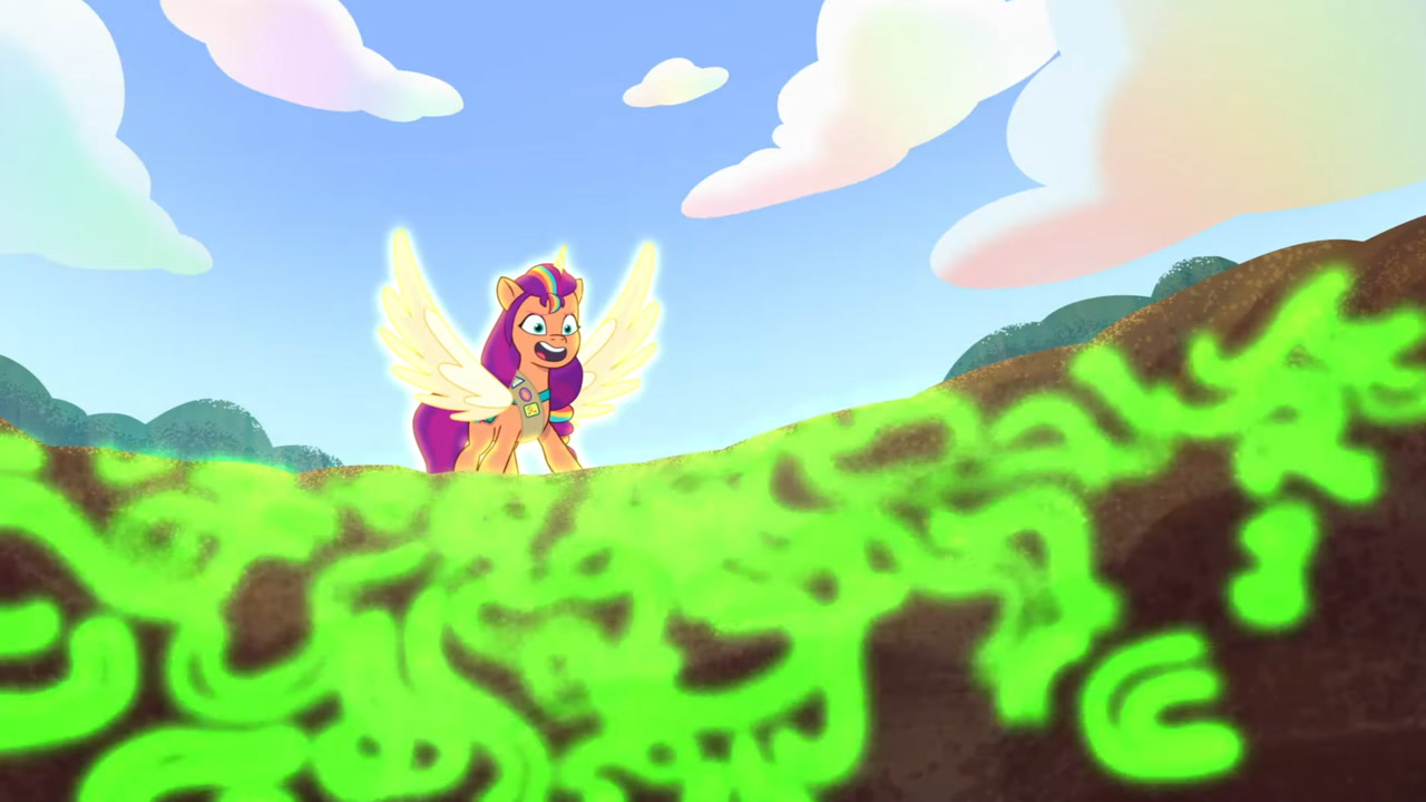 #3204802 - safe, screencap, sunny starscout, alicorn, pony, attack of ...