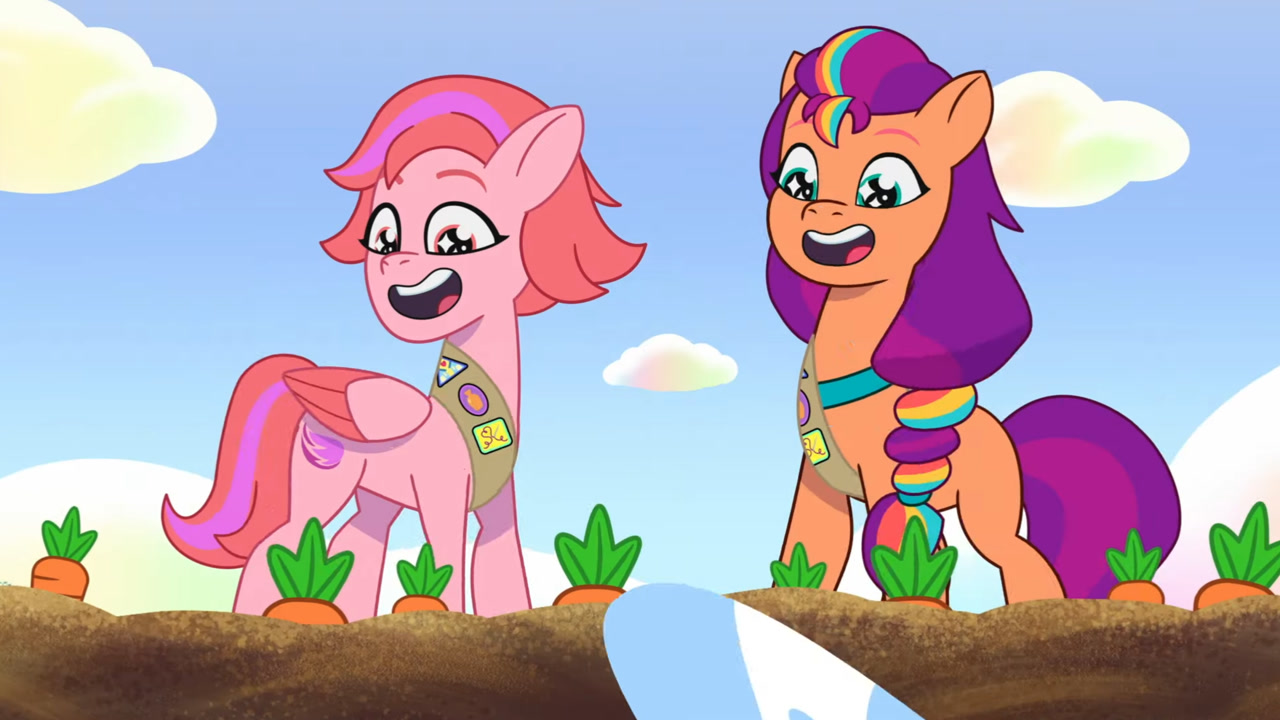 #3204806 - safe, screencap, sunny starscout, windy (g5), earth pony ...