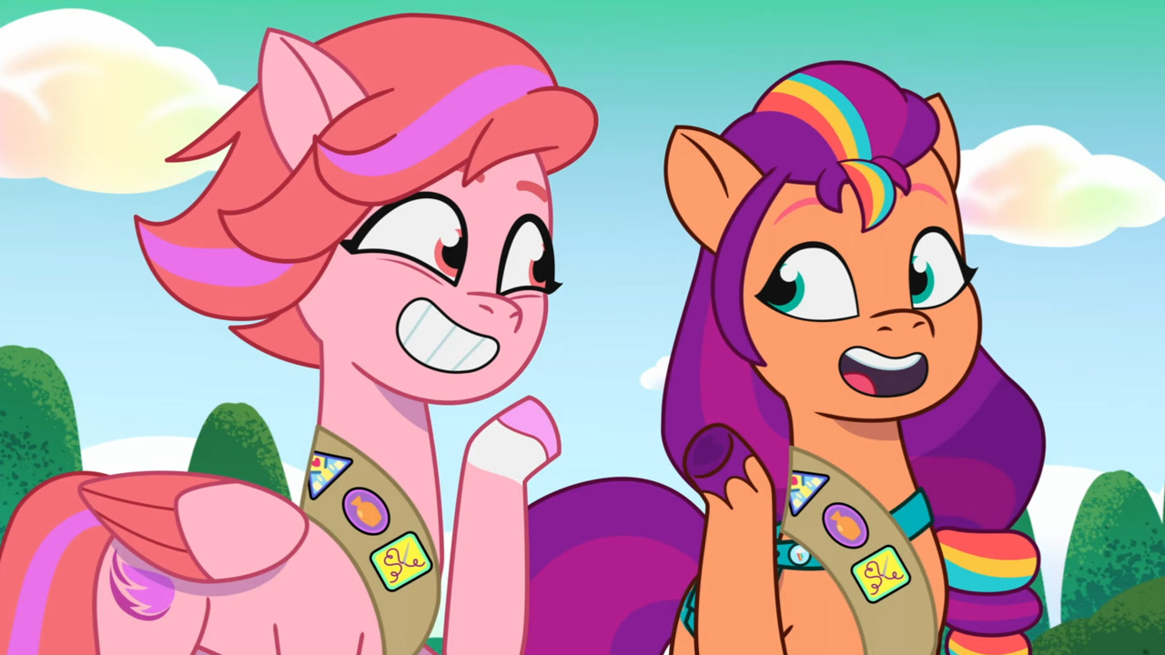 #3204813 - safe, screencap, sunny starscout, windy (g5), earth pony, pegasus, pony, attack of ...