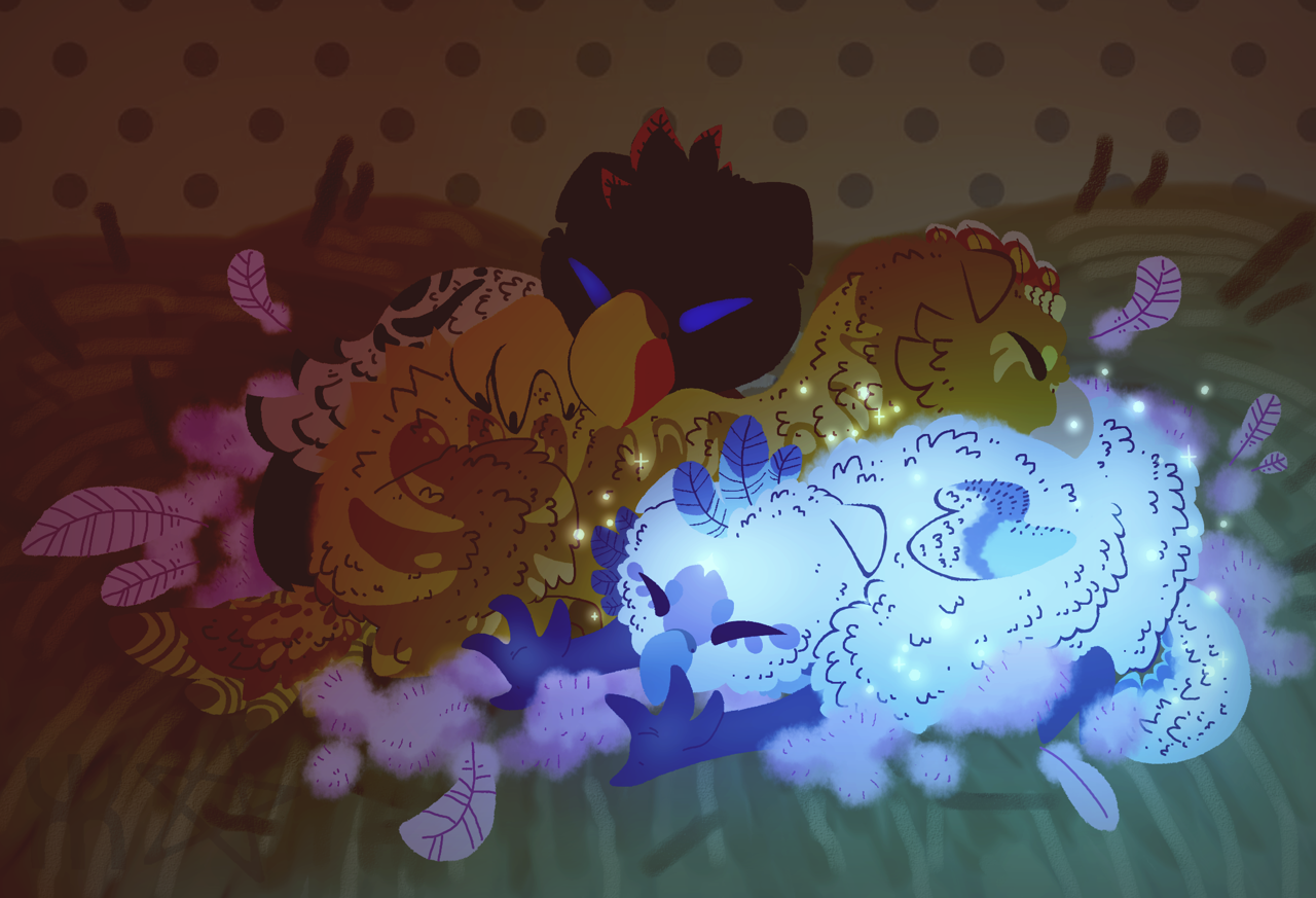 #3204845 - safe, artist:glitchthunder, oc, oc only, hippogriffon ...