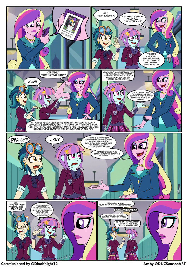 #3205002 - safe, artist:dncsamsonart, dean cadance, indigo zap ...