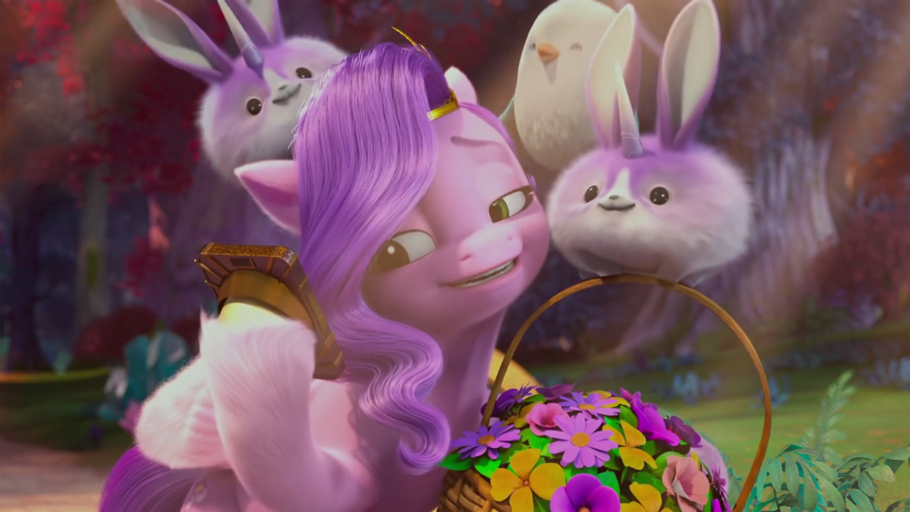 #3205013 - safe, screencap, pipp petals, bird, bunnycorn, pegasus, pony, rabbit, seagull, g5 ...