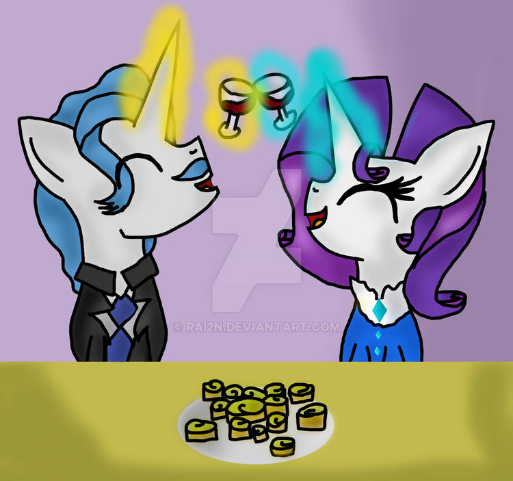 #3205080 - safe, artist:rai2n, fancypants, rarity, pony, unicorn ...