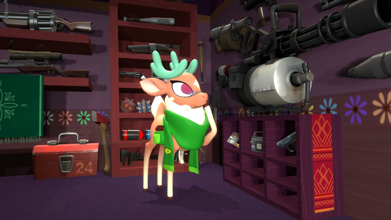 #3205660 - safe, artist:pika-robo, cashmere (tfh), deer, reindeer, them ...