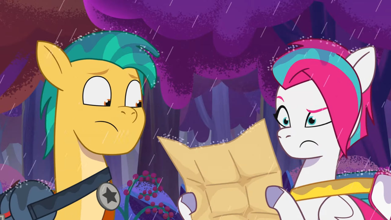 #3206250 - safe, screencap, hitch trailblazer, zipp storm, earth pony ...