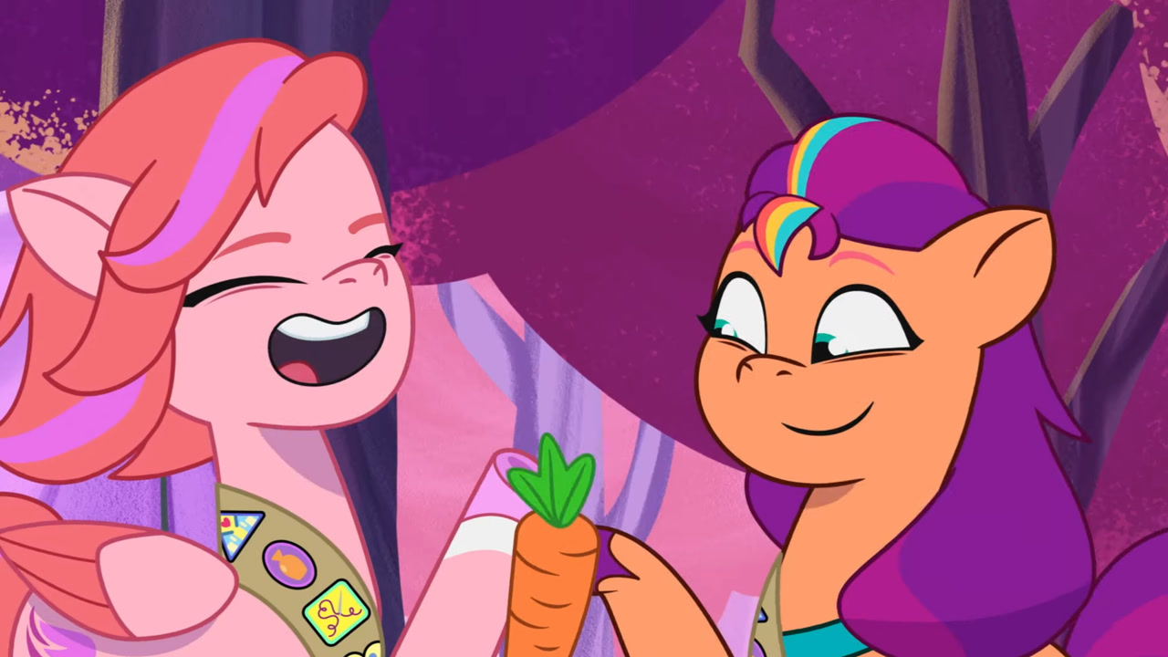 #3206373 - safe, screencap, sunny starscout, windy (g5), earth pony, pegasus, pony, attack of ...