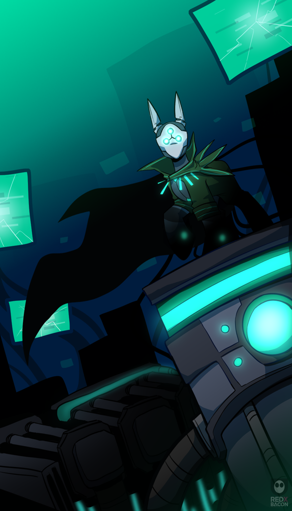 #3206768 - safe, artist:redxbacon, oc, oc:falling leaves, cyborg, earth ...