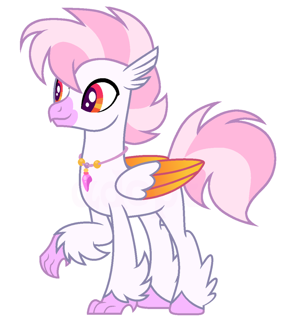 #3207101 - safe, artist:vi45, oc, oc only, classical hippogriff, hippogriff, g4, colored wings ...