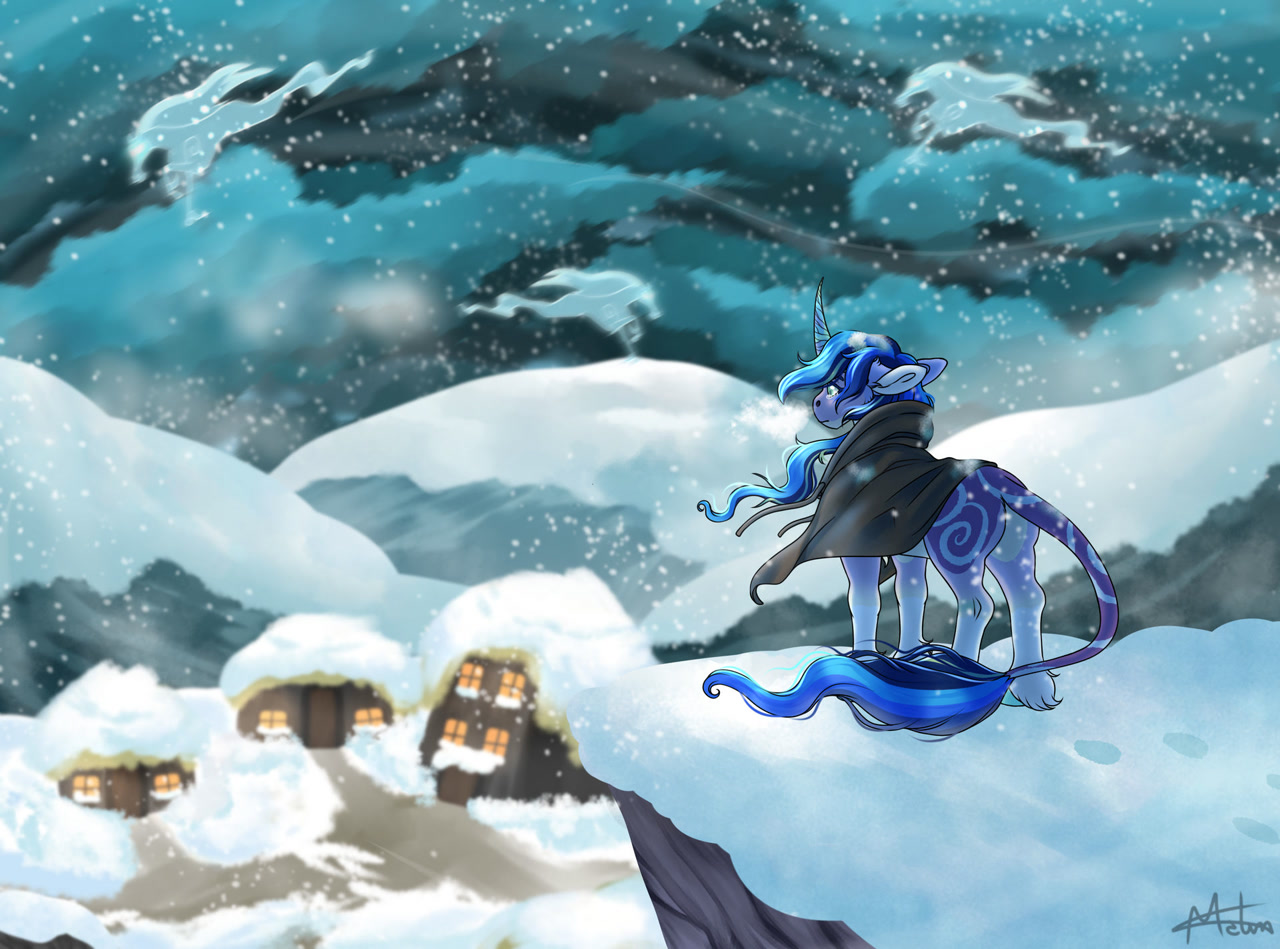 #3207196 - safe, artist:malinraf1615, oc, oc only, pony, unicorn ...