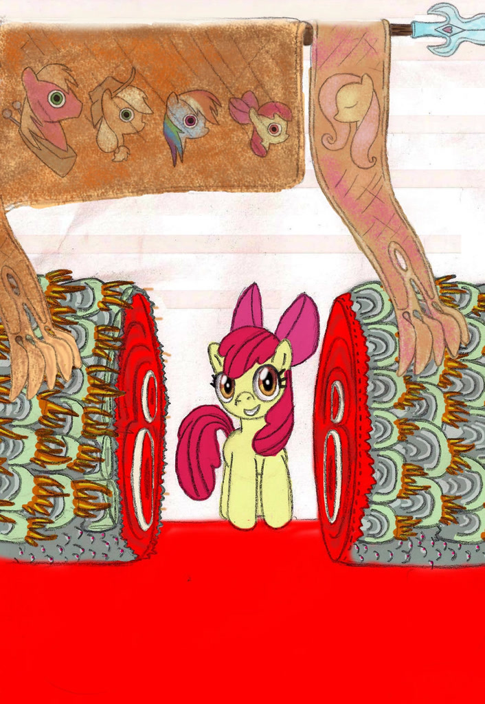 #3207489 - safe, artist:neustrasbourg, apple bloom, earth pony, pony ...