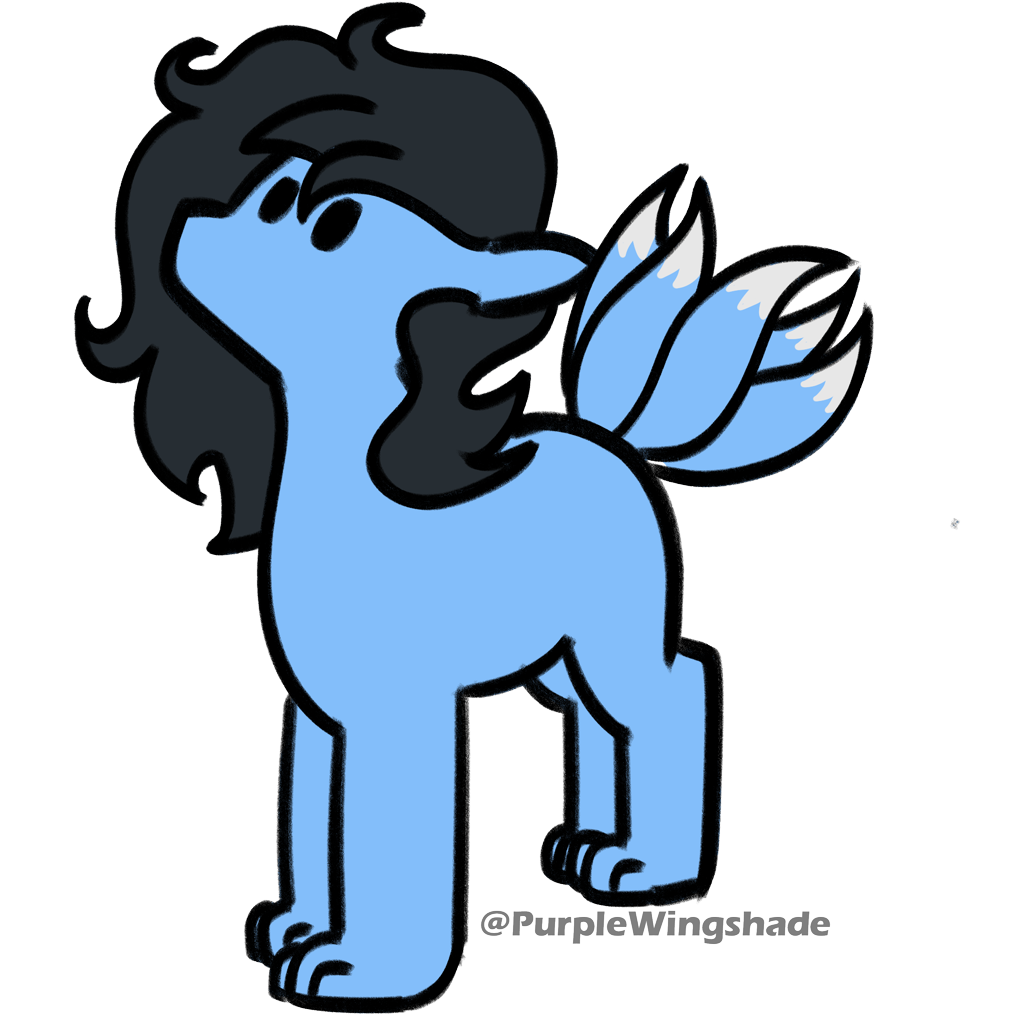 #3208804 - safe, artist:purple wingshade, oc, oc only, oc:rain, kitsune ...